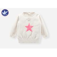 China Cotton Spring Knitwear Girls Pullover Sweaters Star Intarsia Knitting Pattern factory
