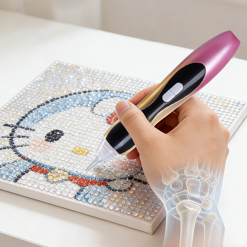 Quality Factory Direct Hotfix Rhinestone Applicator Pen IPX5 Waterproof Rechargeable DIY Craft Lighted Electric Diamond Art Pen for sale