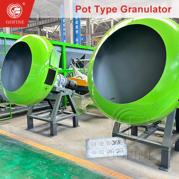 Quality Round Pot Granulator Organic Fertilizer Granulator Machine for sale