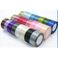 Quality Gift Packaging Custom Satin Ribbon Double Face / Single Face 100% Polyester for sale
