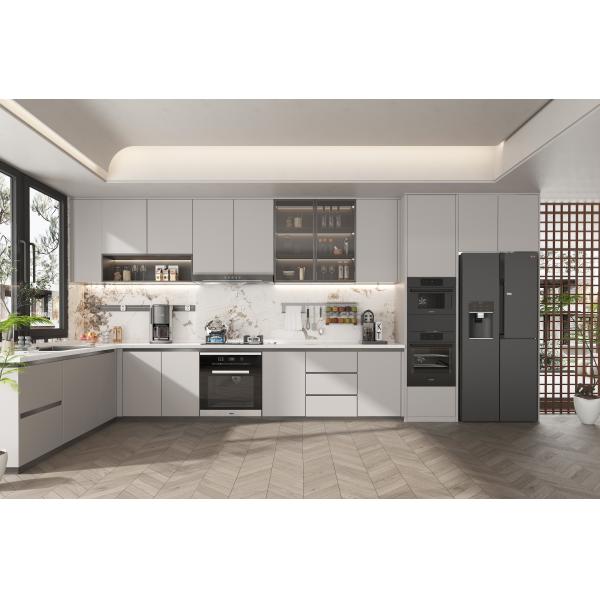 Quality Trendy Easy Clean Island Kitchen Cabinet Unit Set Modular Customized Size for sale