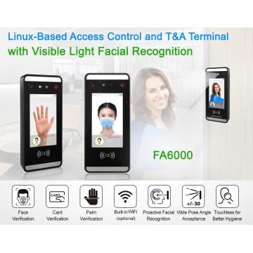 Quality Palm Reader and Facial Recognition Access Control System and RFID Card Time for sale