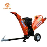 Quality 4 Inch 6.5hp Heavy Duty Petrol Wood Chipper Leaf Shredder Drum Rotor Twin for sale