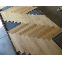 Quality Matt Natural Oak Herringbone Engineered Parquet Flooring 600 X 70 X 10MM for sale