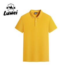Quality Embroidery Logo Mens Polo T Shirts Breasted Cardigan Lattice Polyester for sale