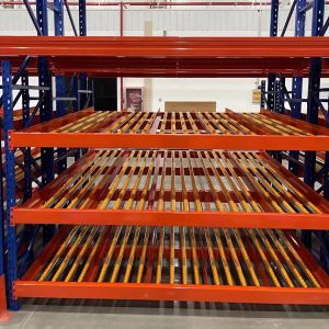 Quality Q235B Steel High Density Gravity Carton Flow Racking Adjustable Incline Powder for sale