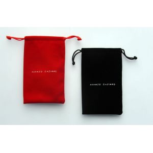 Quality ISO9001 SA8000 Drawstring Pouch Bags , 135mm Small Velvet Drawstring Bags for sale