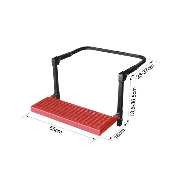 Quality Adjustable Tire Wheel Step  Non Slip Truck Pick Up SUV RV Folding Wheel Step for sale