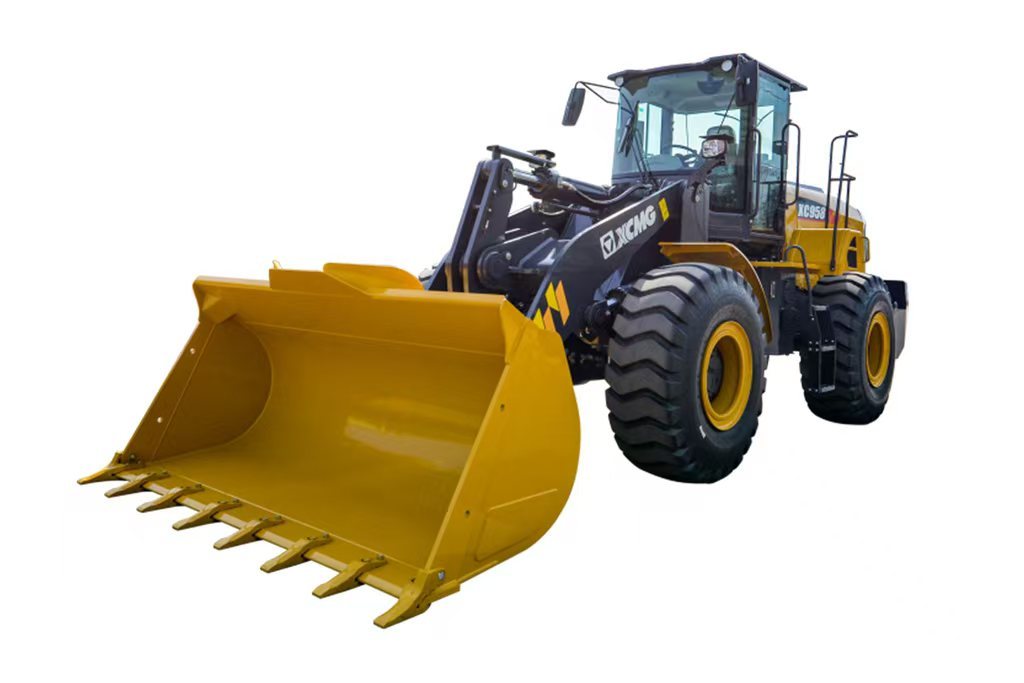 Quality XCMG XC958 5.5-Ton Wheel Loader with National StageII Emission and 165 kN Maximum Traction Force for sale