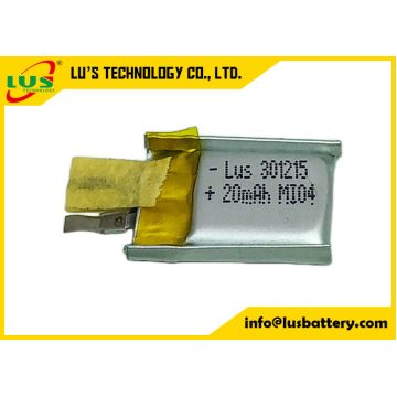 Quality Rechargeable Ultra Thin Lipo Battery 8mah - 110mah 3.7v Lithium Polymer Cell for sale