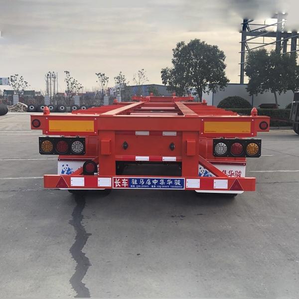 Quality 40T Max Payload Air Suspension Extendable Slider Skeleton Container Chassis Semi for sale