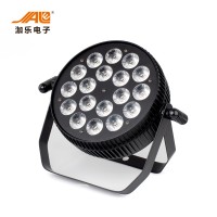 Quality 18PCS RGBWA +UV LED Par DJ Light From 0-100% Electronic Dimming for sale