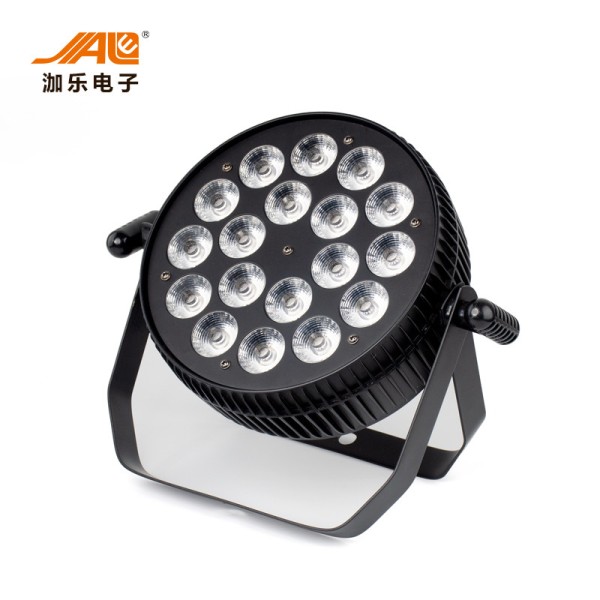 Quality 18PCS RGBWA +UV LED Par DJ Light From 0-100% Electronic Dimming for sale