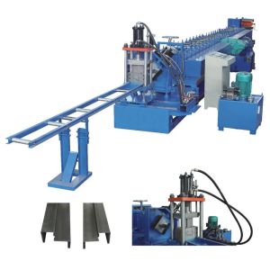 Quality De Coiler 11kw Steel Door Frame Roll Forming Machine for sale