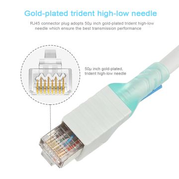 Quality UTP CAT 6A Patch Cord 26AWG Stranded Bare Copper LSZH with Lock for sale