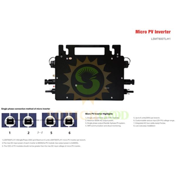 Quality 22V-48V 600W Microinverters With Advanced Features For Easy Integration for sale