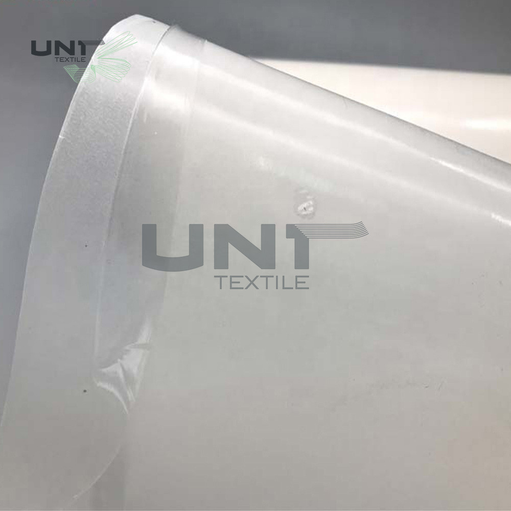Quality 0.1mm Transparent Fusible Web Textile Fabric With Strong Bond Strength for sale