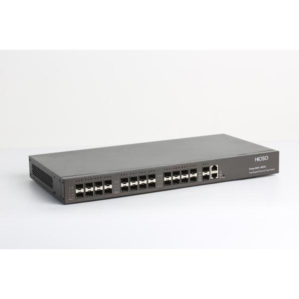 Quality Black Simple Structure CCC Certification Multimode Fiber Switch 28 Ports for sale