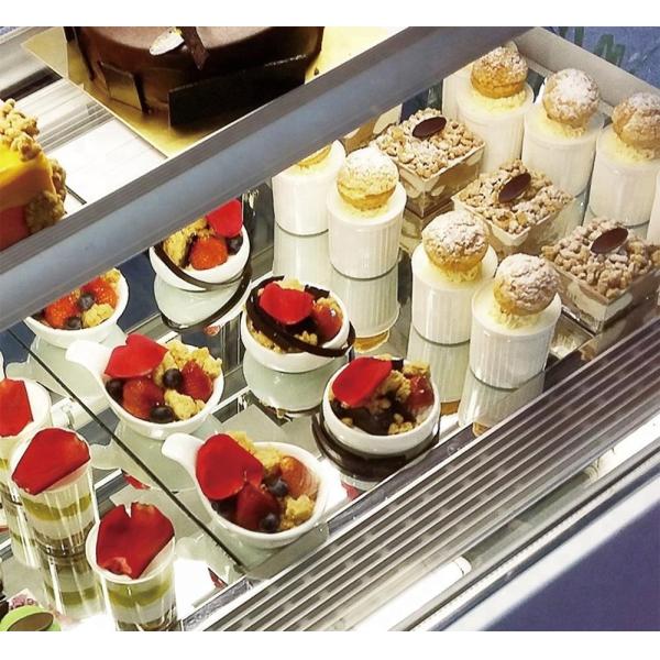 Quality Arsenbo 583W Cake Display Refrigerator Countertop Painted Steel Glass for sale