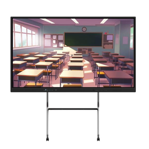 Quality 4K 65 75 86 98 110 inch Anti glare tempered Panel Interactive Smart Whiteboard for sale