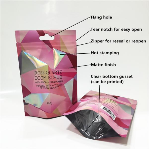 Quality BRC 120mic Spice Packaging Pouch Zip Pouch Bags For Vegetables for sale