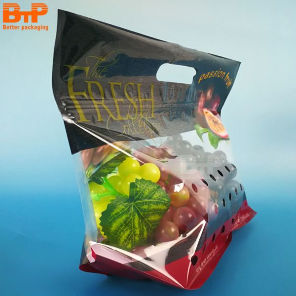 Quality Promotion Custom Transparent OPP/CPP Cherry Tomato Grape Fruit Vegetable Plastic for sale