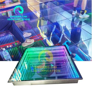 Quality 3D Infinity Mirror Video Light LED Dance Floor For Wedding Party Customization for sale