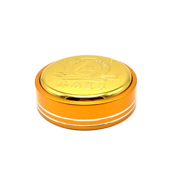 Quality Dome Custom Plastic Caps Screw Cosmetic Cream Jar Cap 53mmx14mm for sale
