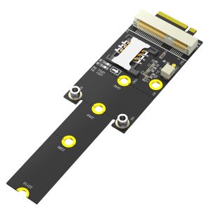 Quality Mini PCI-E to M.2 NGFF Key M Adapter with SIM Card Slot for WiFi WWAN LTE Module for sale