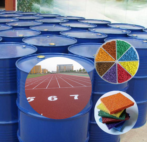 Quality MDI Based Polyurethane White / yellow Glue Rubber Crumb Glue for sale