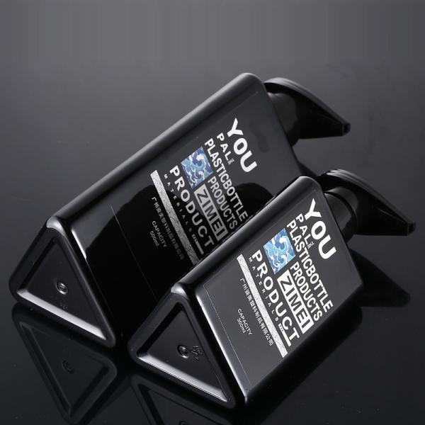 Quality Wholesale 100ml 200ml 300ml Triangle Shape Recycle Plastic Pet Lotion Container for sale