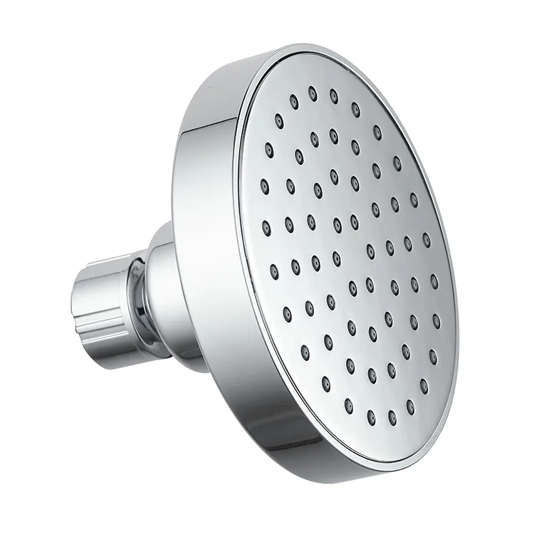 71mm round spray shower head chrome finish front view