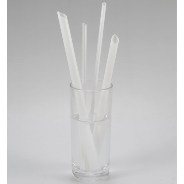 Quality Wrapped Biodegradable Plastic Straws Individually Compostable PLA Drinking for sale