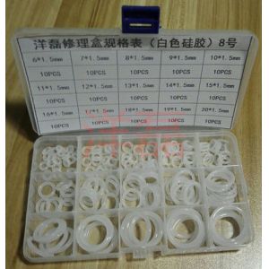 china Food Grade Silicone O Ring Kit 150pcs 60-70 Shore A