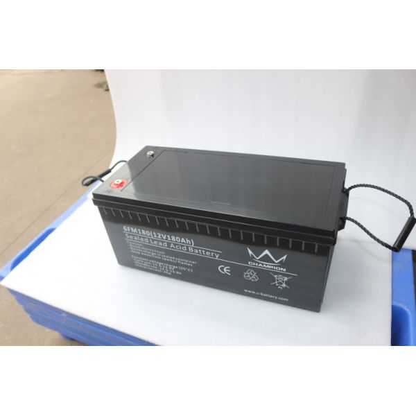 12V 180AH UPS Lead Acid Battery With Low Self Discharge Rate Energy ...