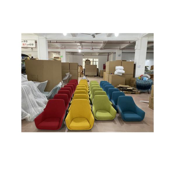 Quality Modern Collaborative Leisure Velvet Armchair Upholstered Fabric for sale