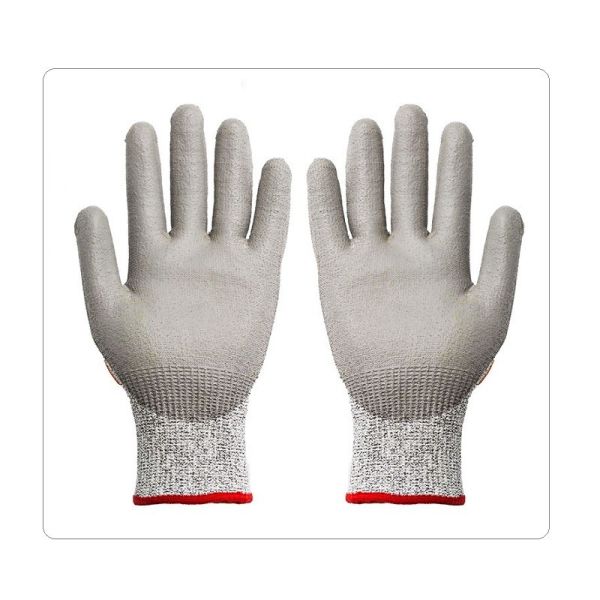 Quality Orange TPR On Back Cut Level 3 Impact Safety Gloves With PU Coating For Warehousing for sale