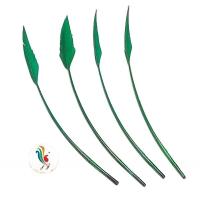 Quality Dyed Arrow Head Striped Turkey Feather Quill with Silk Screen Printing for sale
