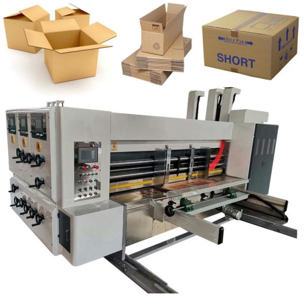 Quality High Speed Corrugated Box Printing Machine , Flexo Printer Slotter Machine for sale