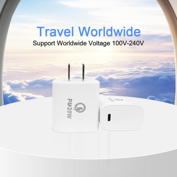 Quality 9V 2.22A GaN Quick Charger Output 20W Fast Charging Wall Charger for sale