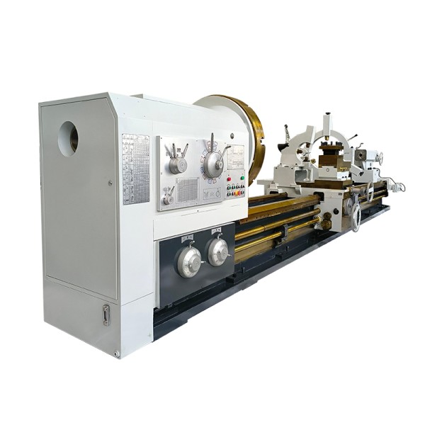 Quality 1250mm Large Swing Lathe CW61125 with 6 Ton Load Capacity and 56 Feed Rate Options for Heavy Duty Flange Machining for sale