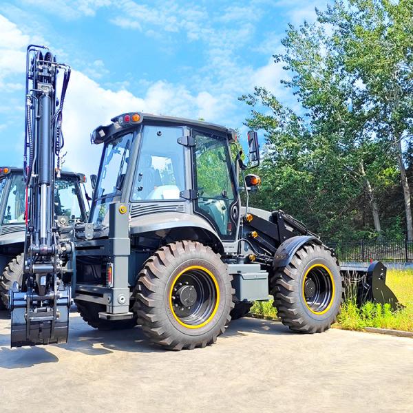 Quality Factory Price Front End Loader 4x4 Backhoe Loader Land Leveling Small Wheel for sale