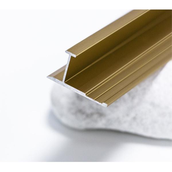Quality Corner Aluminum Tile Trim H Shape Metal Wall Protection Profile for sale