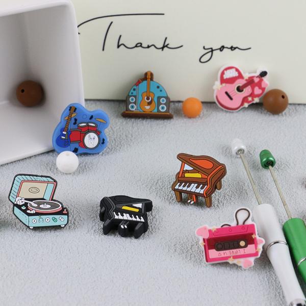 Quality Eco Friendly Silicone Personalised Teething Beads For Keychains Bracelet for sale