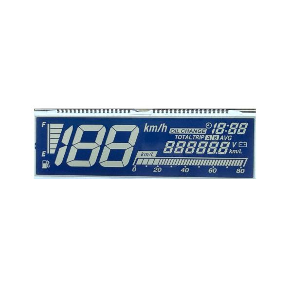 Quality HTN LCD Display PIN Connector Segment Type HTN LCD for Instruments and Meters for sale