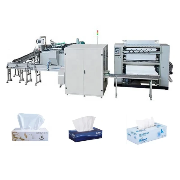 Quality Automatic Facial Tissue Production Line With Steel Embossing for sale