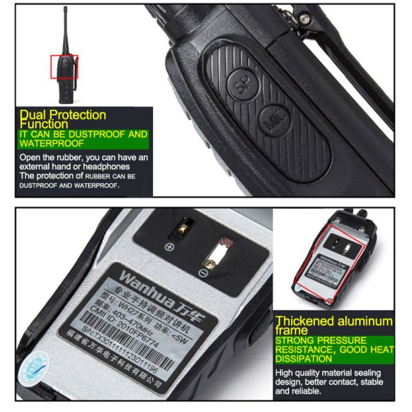 Quality Wanhua WH27 Long Range Walkie Talkie Two-way Radio with -30 60°C Temperature for sale