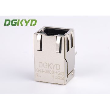 Quality Shield Cat 5 RJ45 Modular Jack Single Port Tab Up With Magnetics Factory Outlet for sale