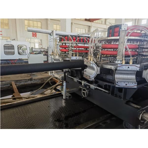 Quality PE / PP / PVC Double Wall Corrugated Pipe Extrusion Line With Vacuum Forming for sale