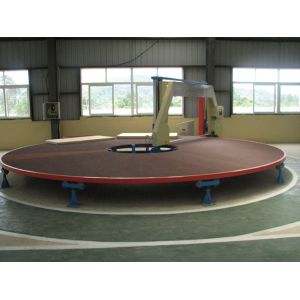 Quality Auto Circle Rotary Horizontal Foam Cutting Machine , Polyurethane / PU Sponge for sale